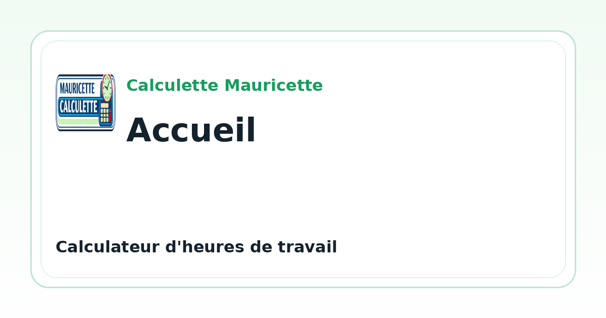 Calculette Mauricette